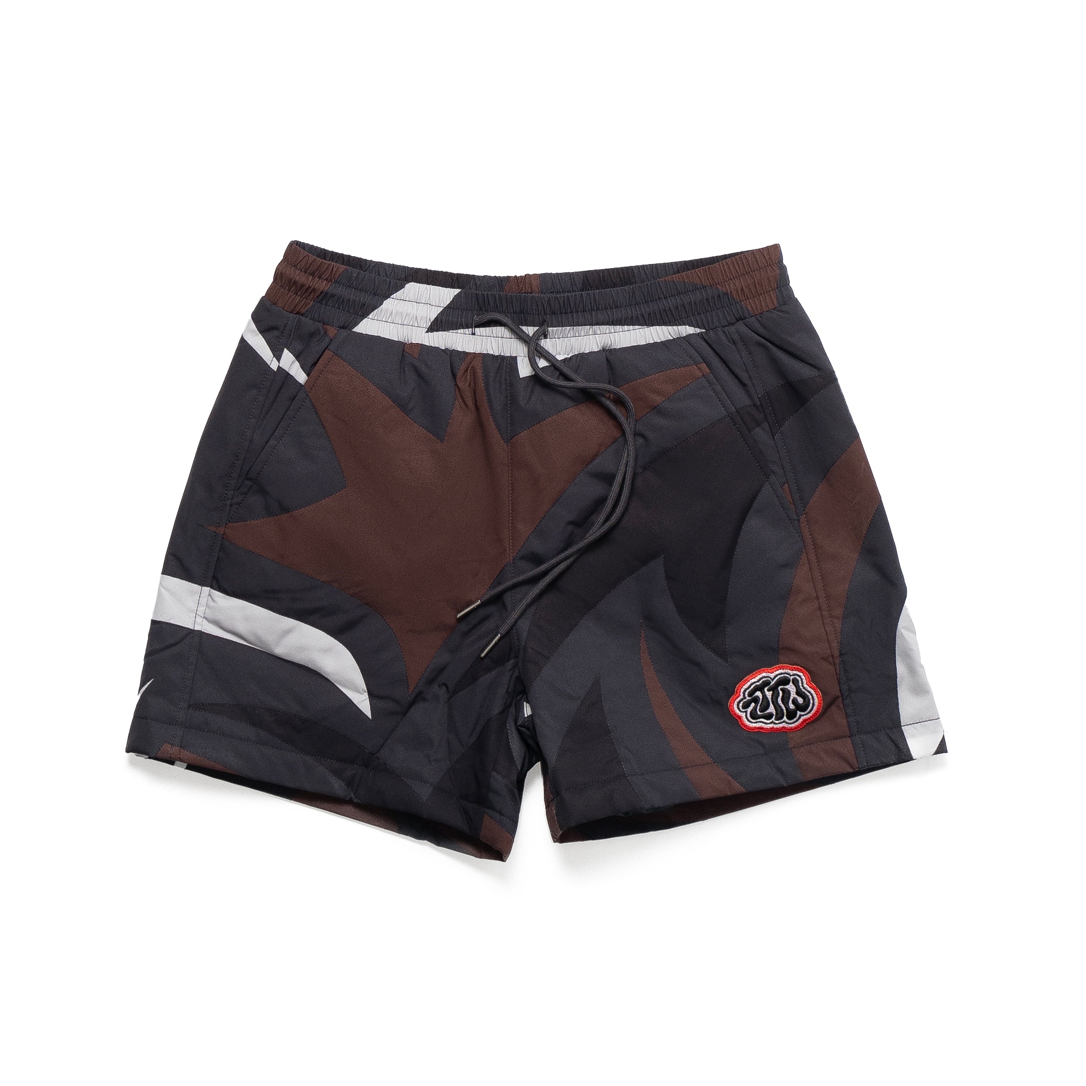 Black camo puffer shorts – ZTTW